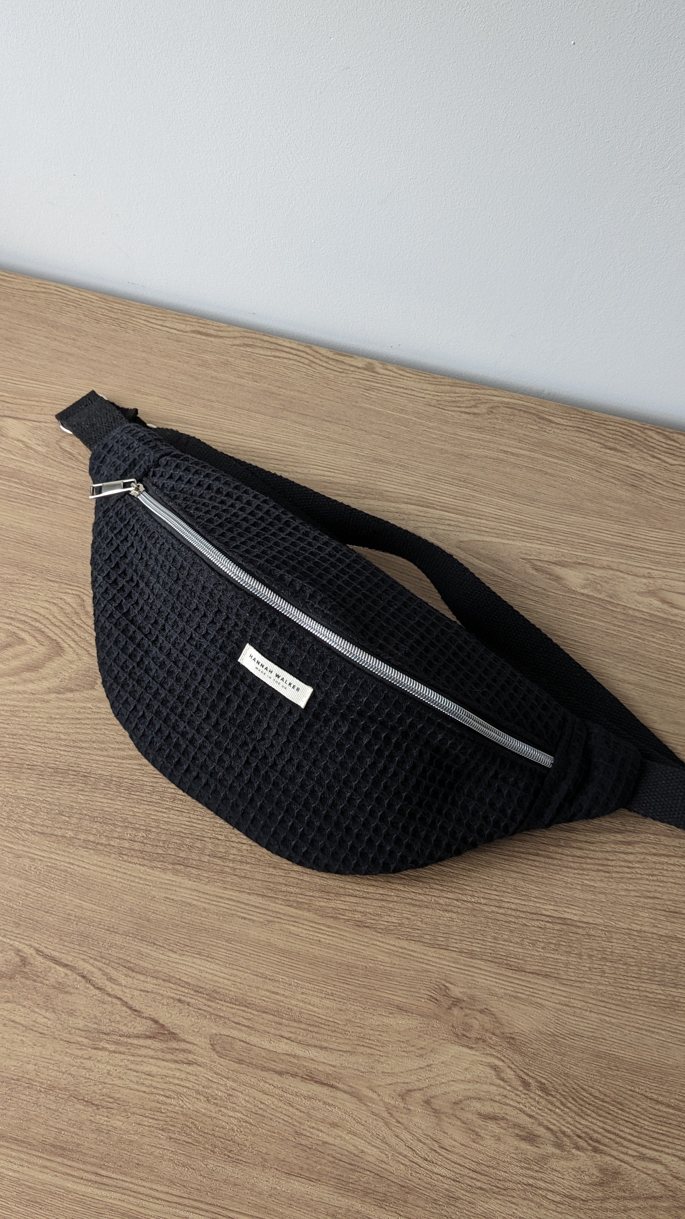 The Bumbag - Black Waffle – Hannah Walker